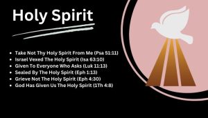 30 Names and Titles of The Holy Spirit