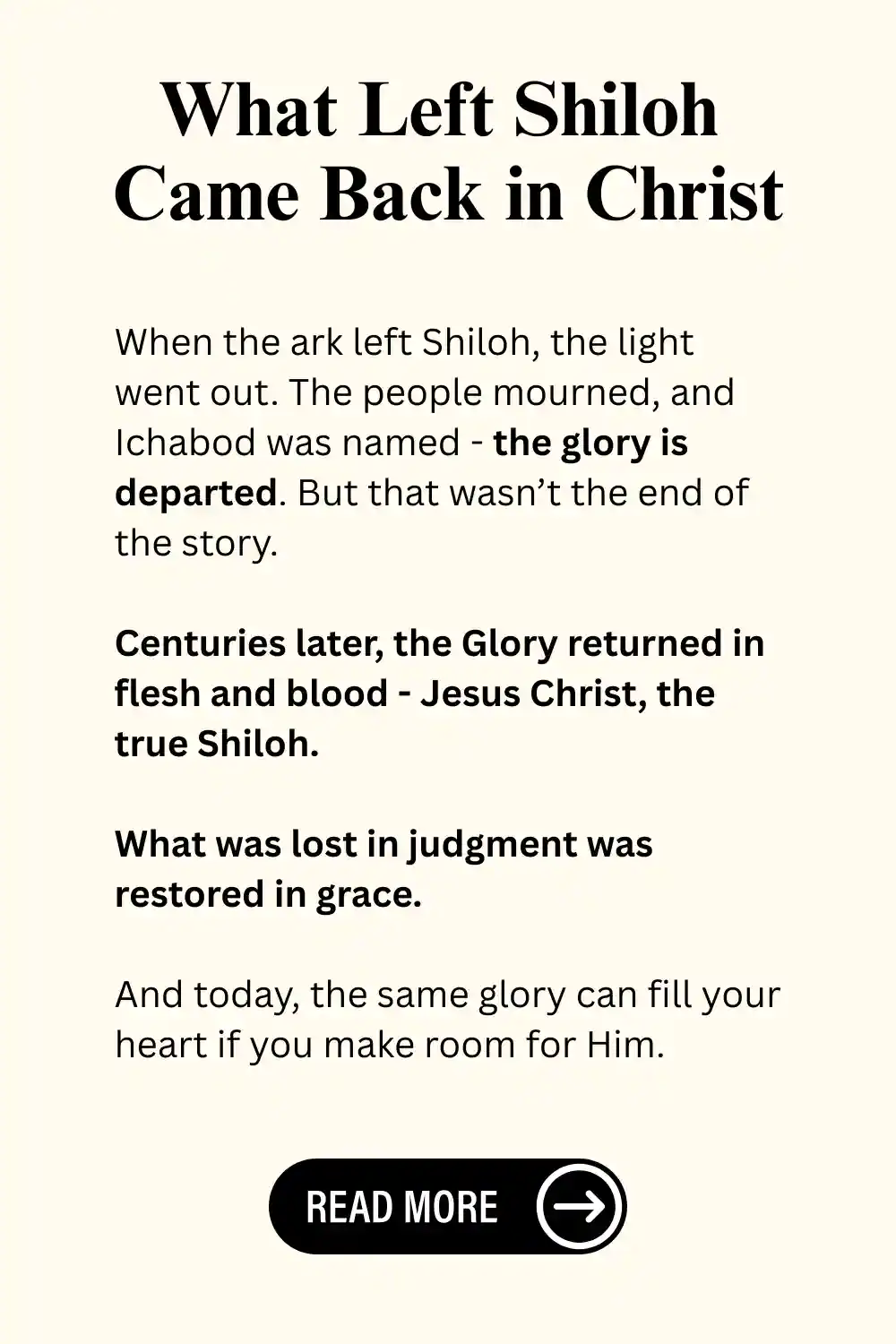 Biblical Events That Happened At Shiloh