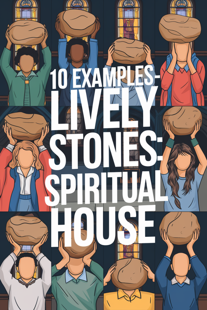 10 Examples: As Lively Stones, Be Built Up A Spiritual House (1 Peter 2:5)