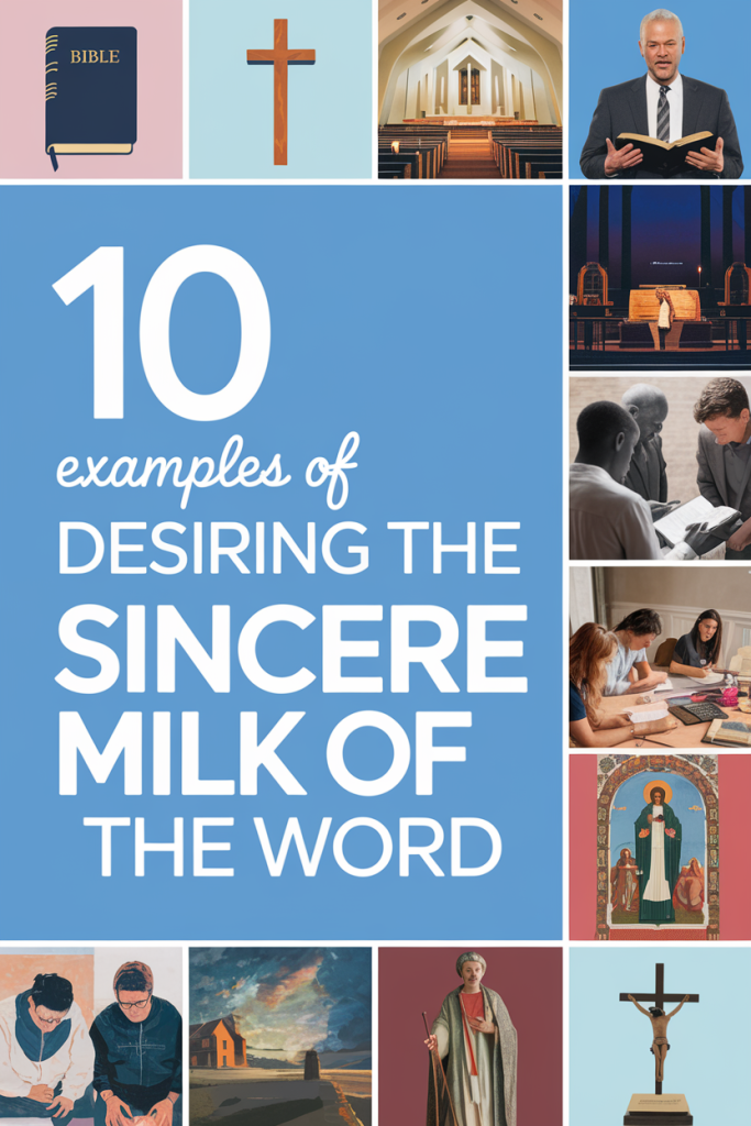 10 Examples Of Desiring The Sincere Milk Of The Word (1 Peter 2:2)