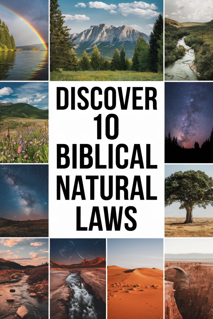 Discover 10 Biblical Natural Law Examples