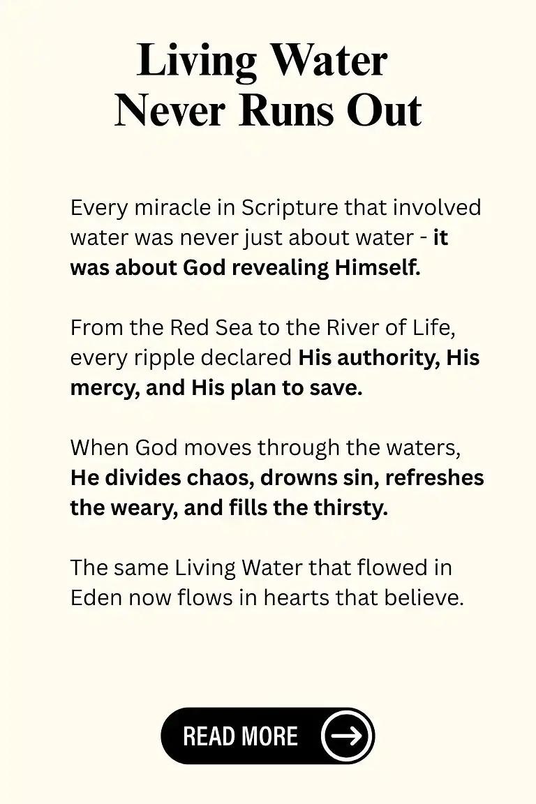 10 Times Water Miracles Occurred in the Bible