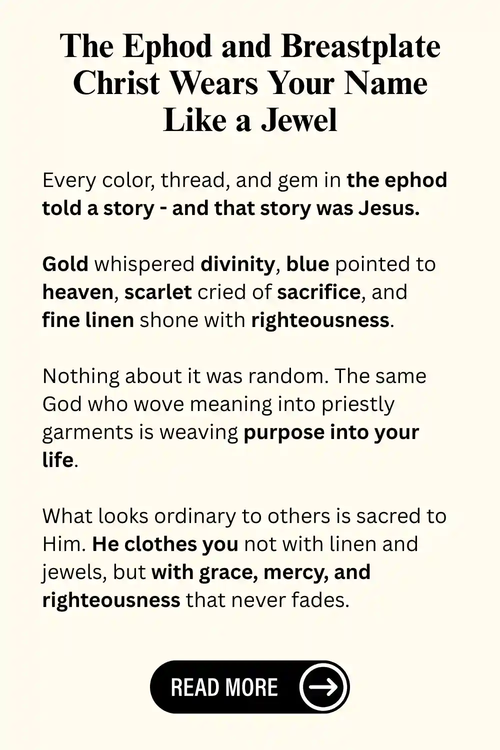 The Ephod and Breastplate: 6 Details and Meanings