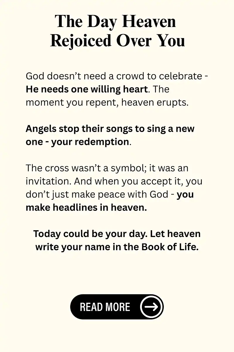 10 Reasons for Joy in Heaven Over One Sinner (Luke 15:7)