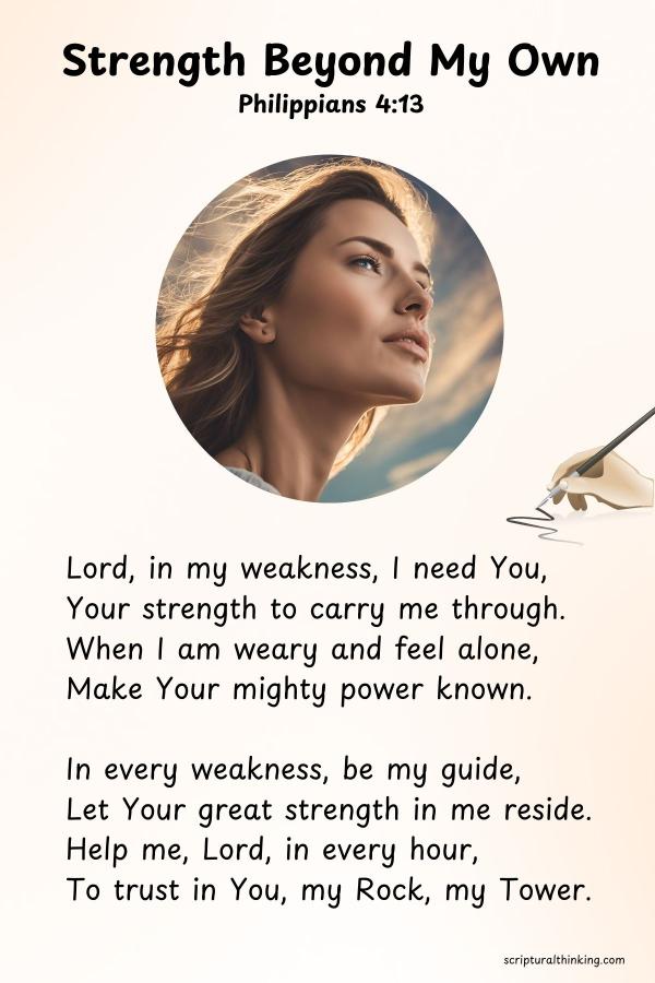 Grace For My Weakness: Bible Prayer Poems