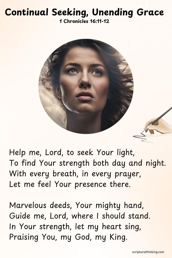 Seek the Lord and His Strength, Seek His Face Continually