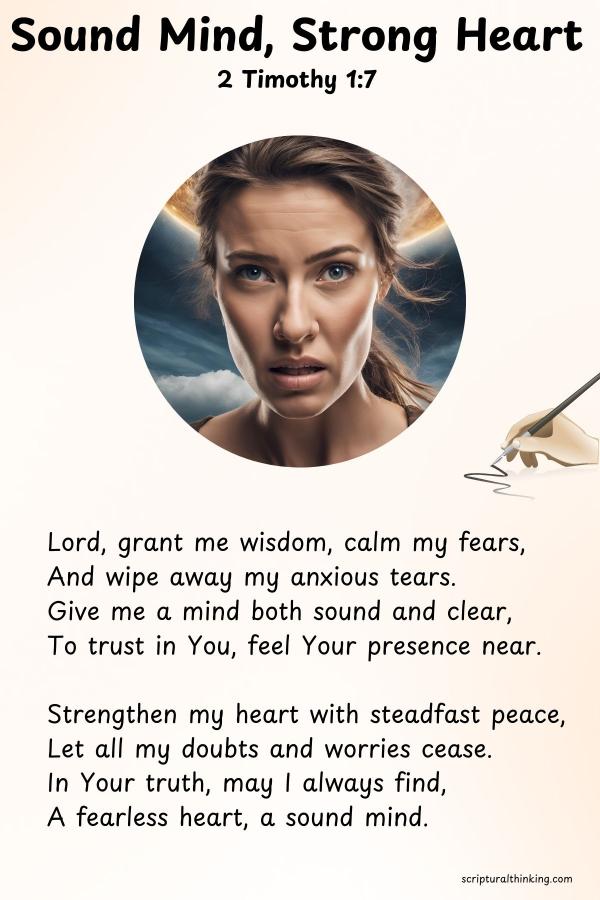 2 Timothy 1:7 in Song & Poems: Prayer for Power, Love, and a Sound Mind