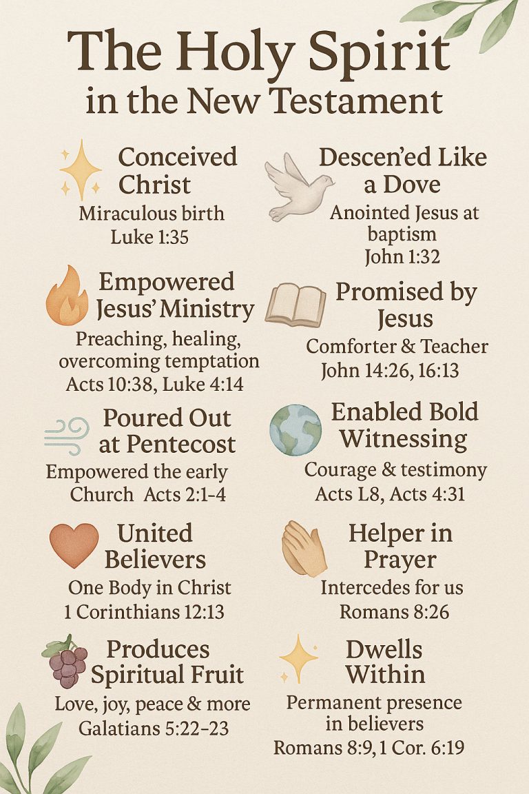 Bible Study About The Holy Spirit: From Fire to Dove
