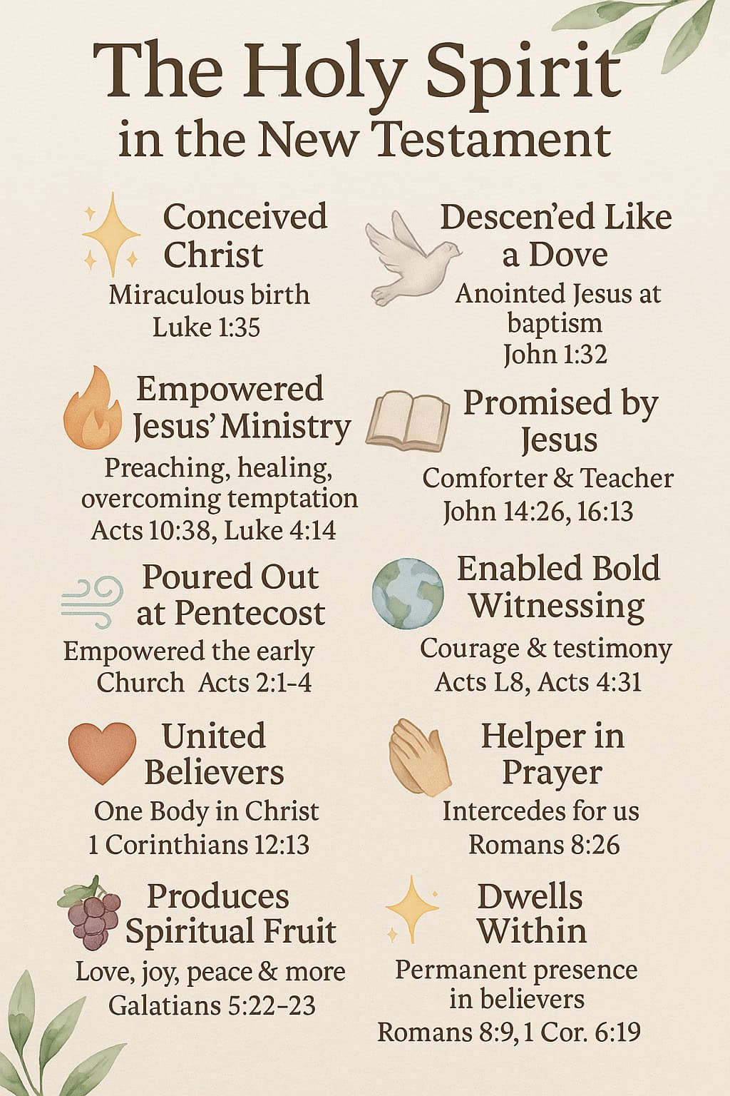 Bible Study About The Holy Spirit: From Fire to Dove