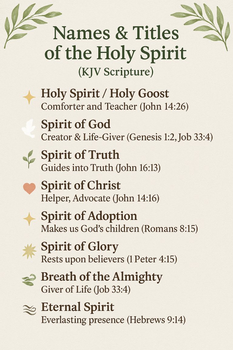 Bible Study About The Holy Spirit: From Fire to Dove