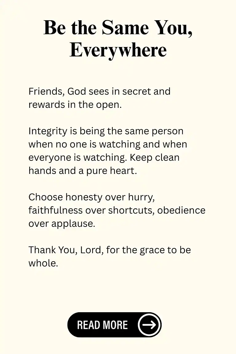 Bible Study About Integrity: Walking in Wholeness and Honesty