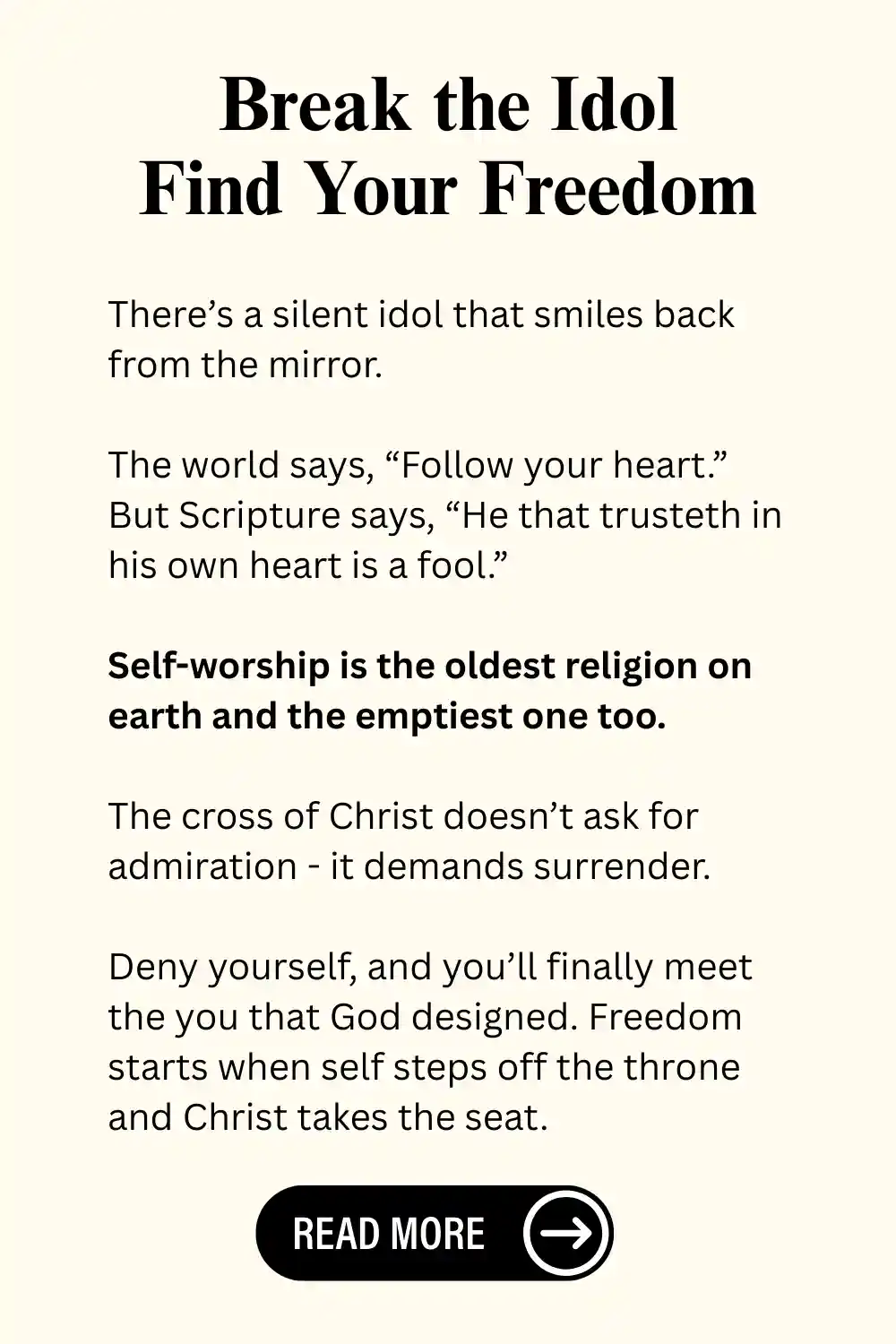 No Other Gods: A Bible Study on Idolatry