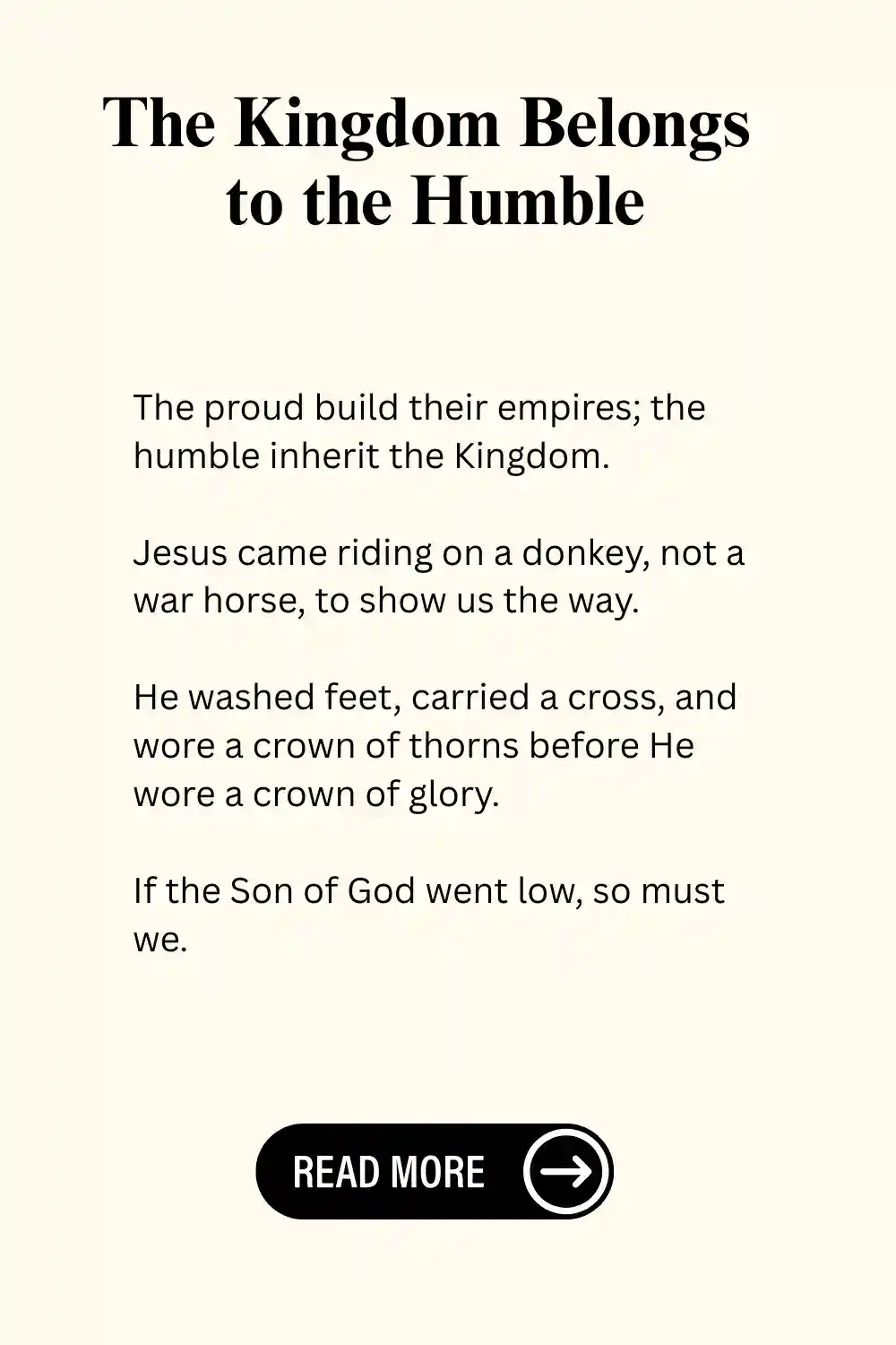 Bible Study About Humility: Walking Humbly with God