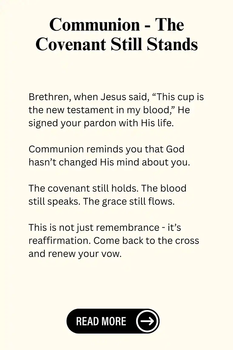 Bible Study About Holy Communion