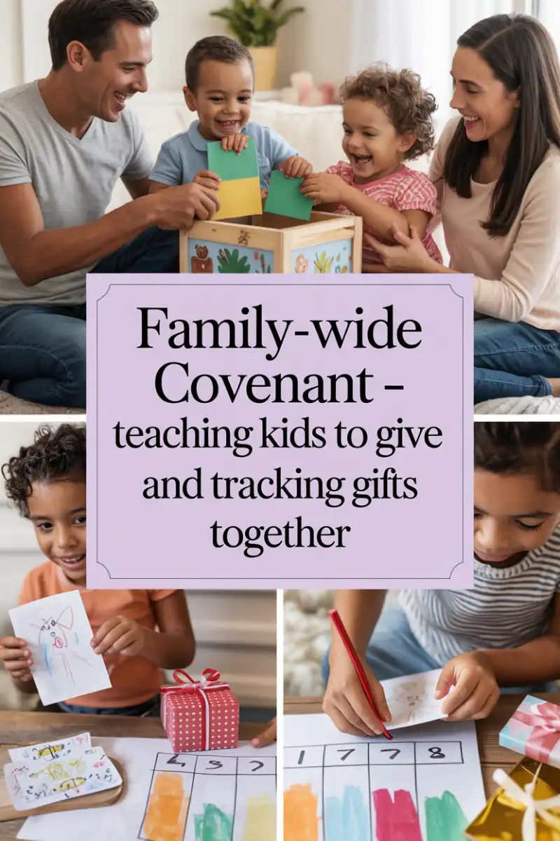 Family-Wide Covenant - Teaching kids to give and tracking gifts together