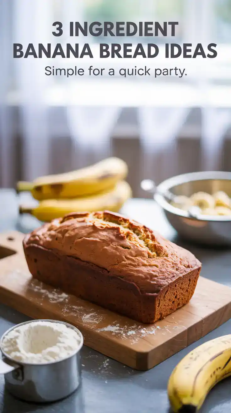 3 Ingredient Banana Bread Ideas: Simple for a Quick Party