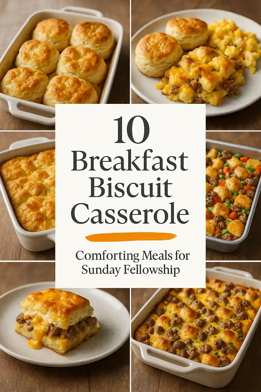 Breakfast Biscuit Casserole Comforting Meals for Sunday Fellowship