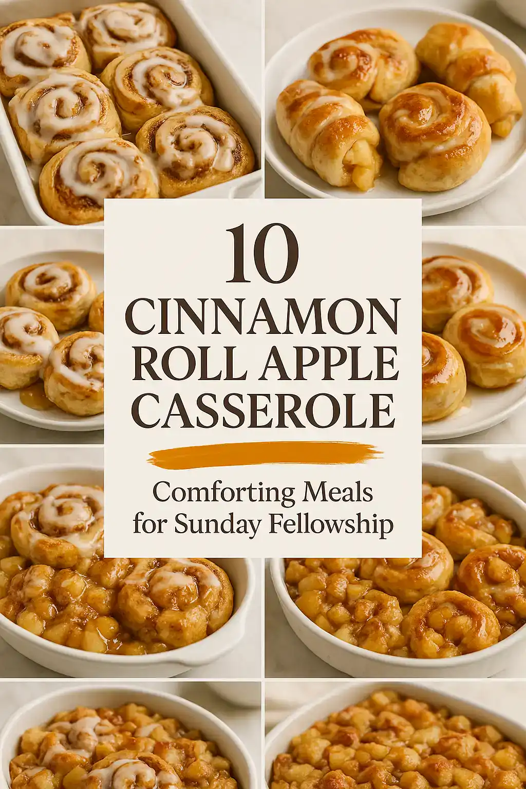 Cinnamon Roll Apple Casserole Comforting Meals for Sunday Fellowship