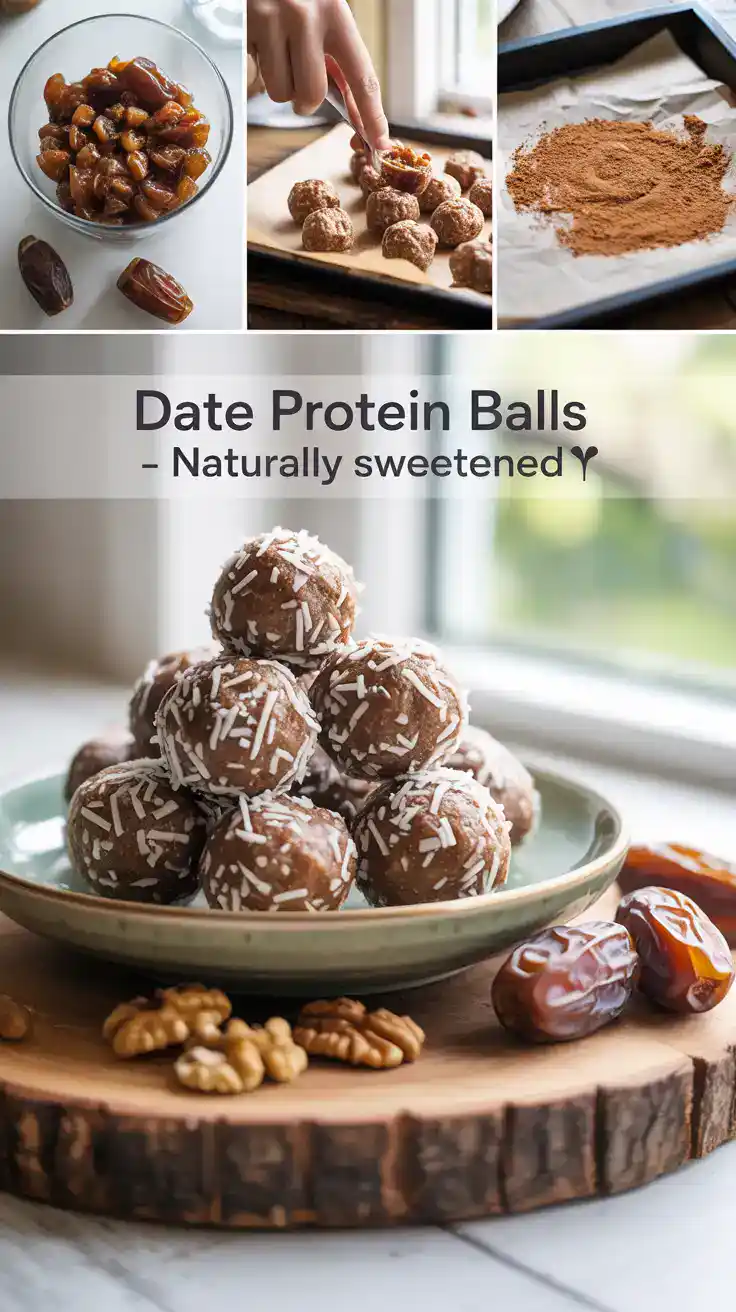 Date Protein Balls - Naturally Sweetened