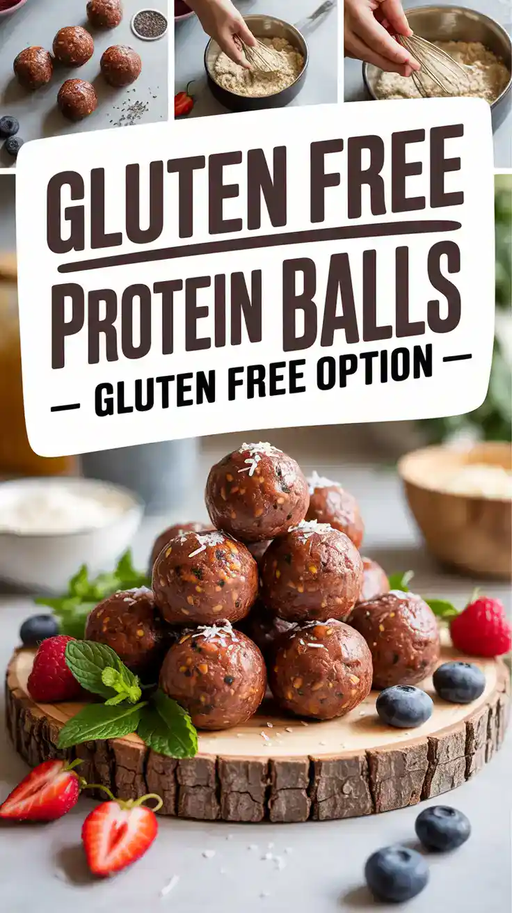 Gluten Free Protein Balls - Gluten Free Option