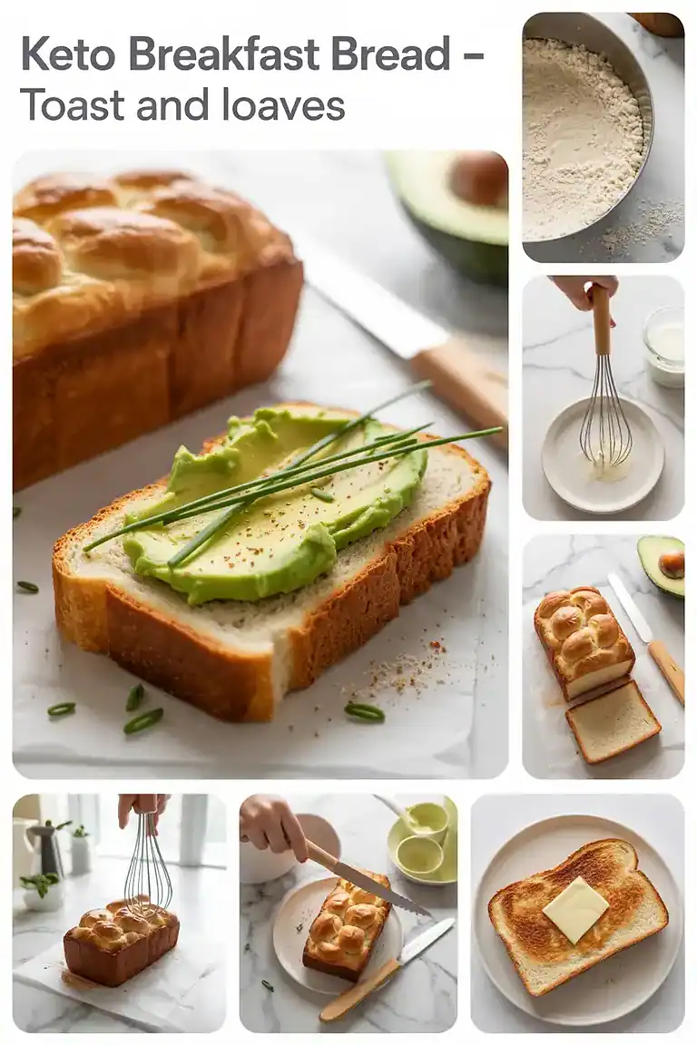 Keto Breakfast Bread - Toast and Loaves