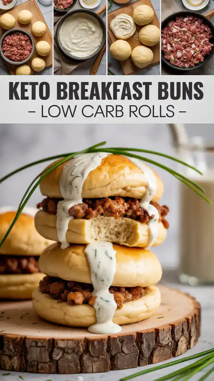 Keto Breakfast Buns - Low Carb Rolls