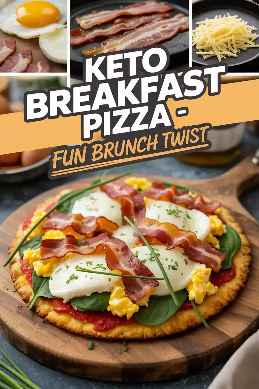 Keto Breakfast Pizza - Fun Brunch Twist