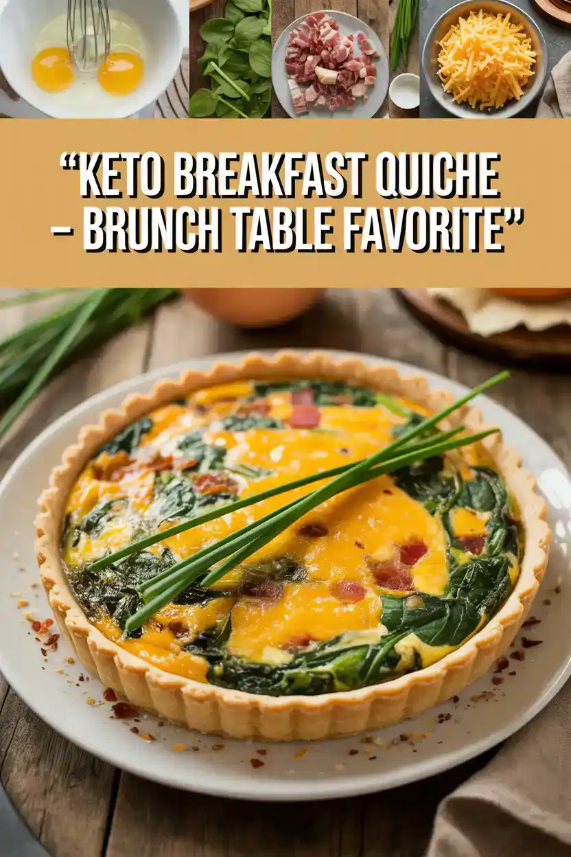 Keto Breakfast Quiche - Brunch Table Favorite