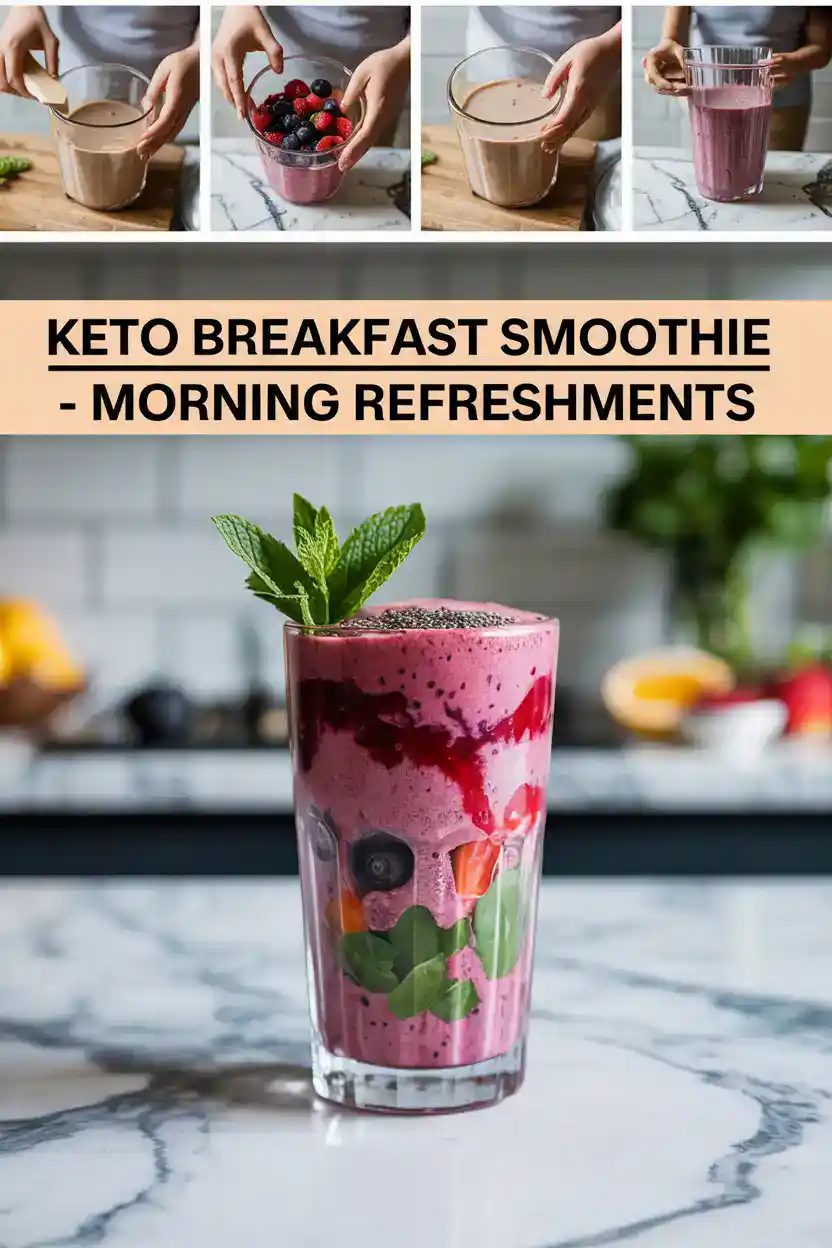 Keto Breakfast Smoothie - Morning Refreshments
