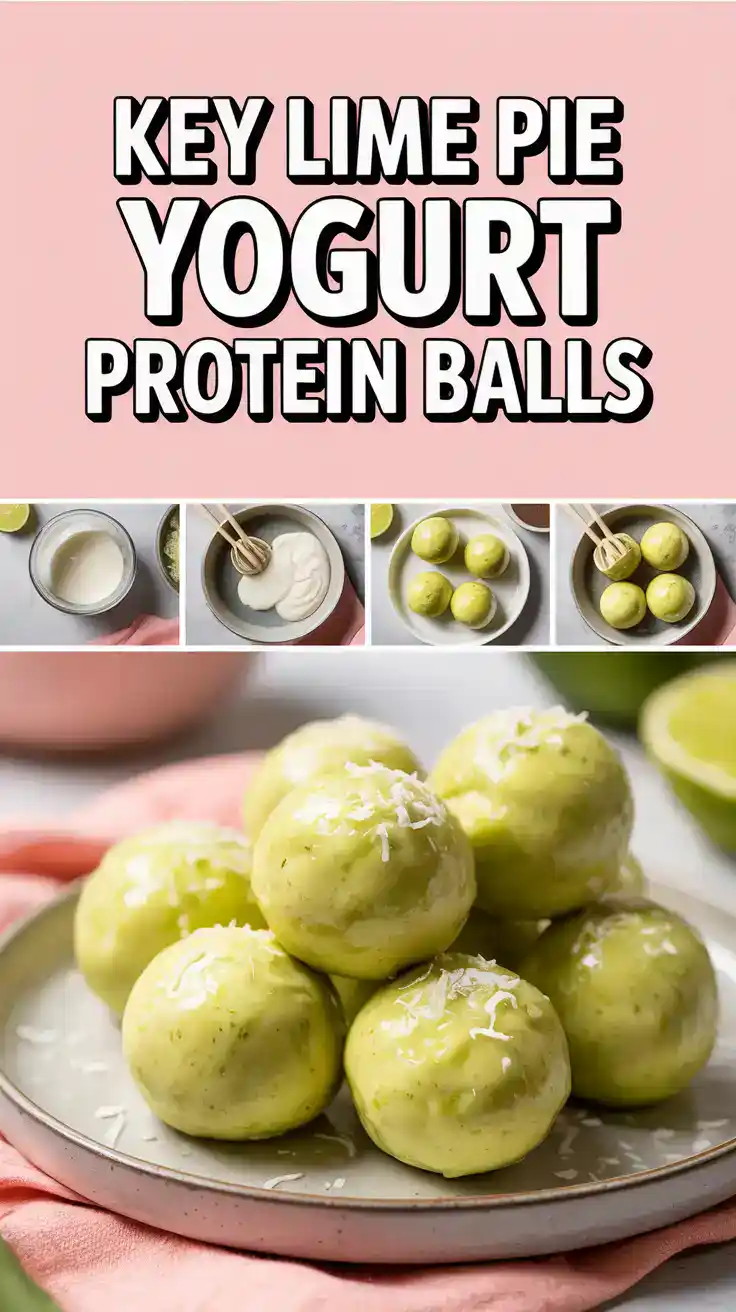 Key Lime Pie Yogurt Protein Balls