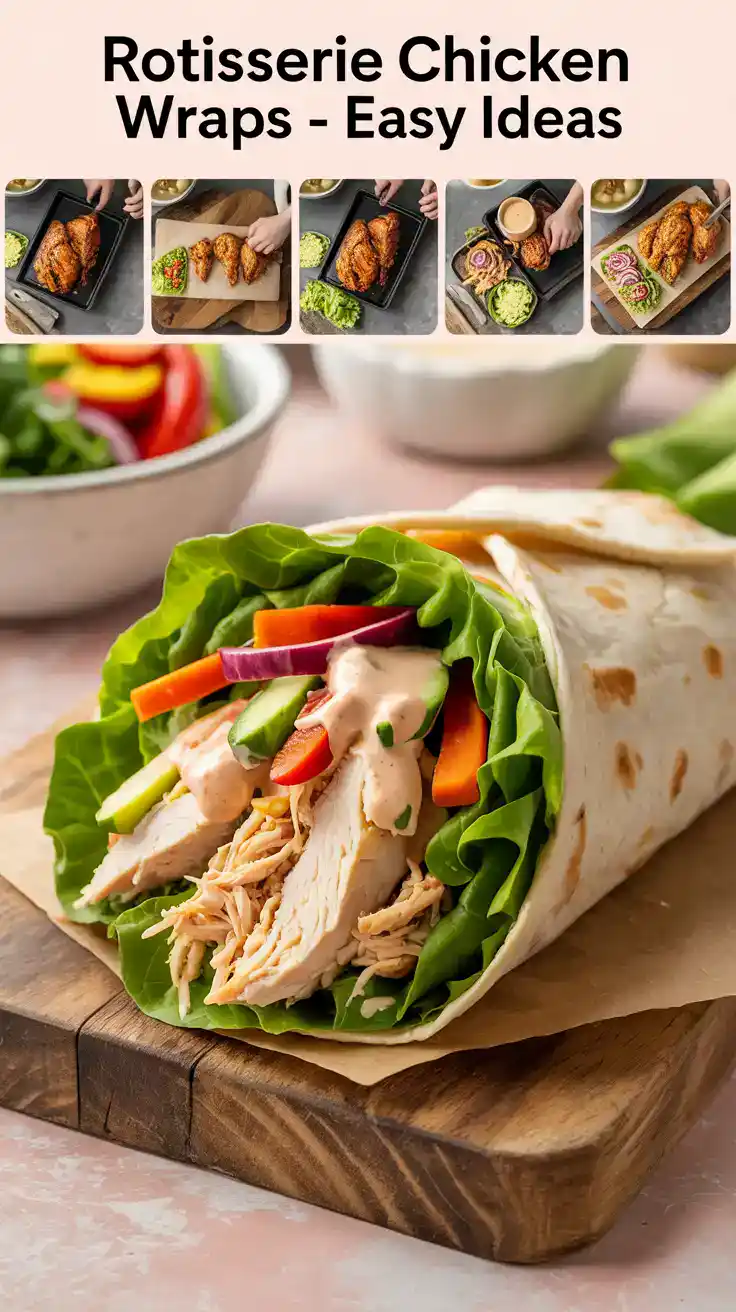 Rotisserie Chicken Wraps - Easy Ideas