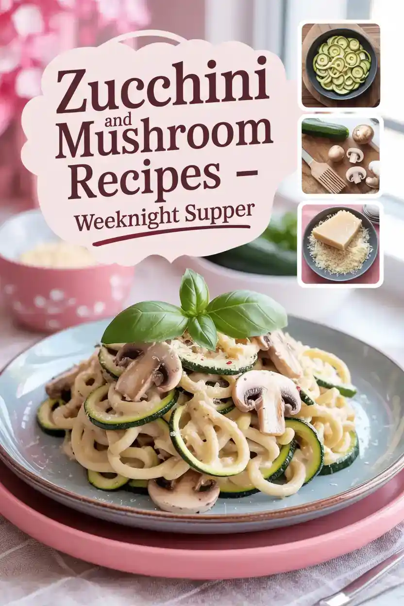 Zucchini and Mushroom Recipes - Weeknight Supper