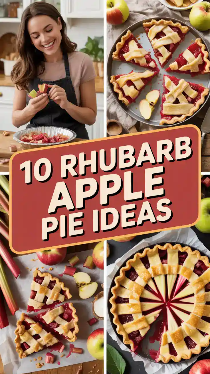 10 Fresh Rhubarb Apple Pie Twists