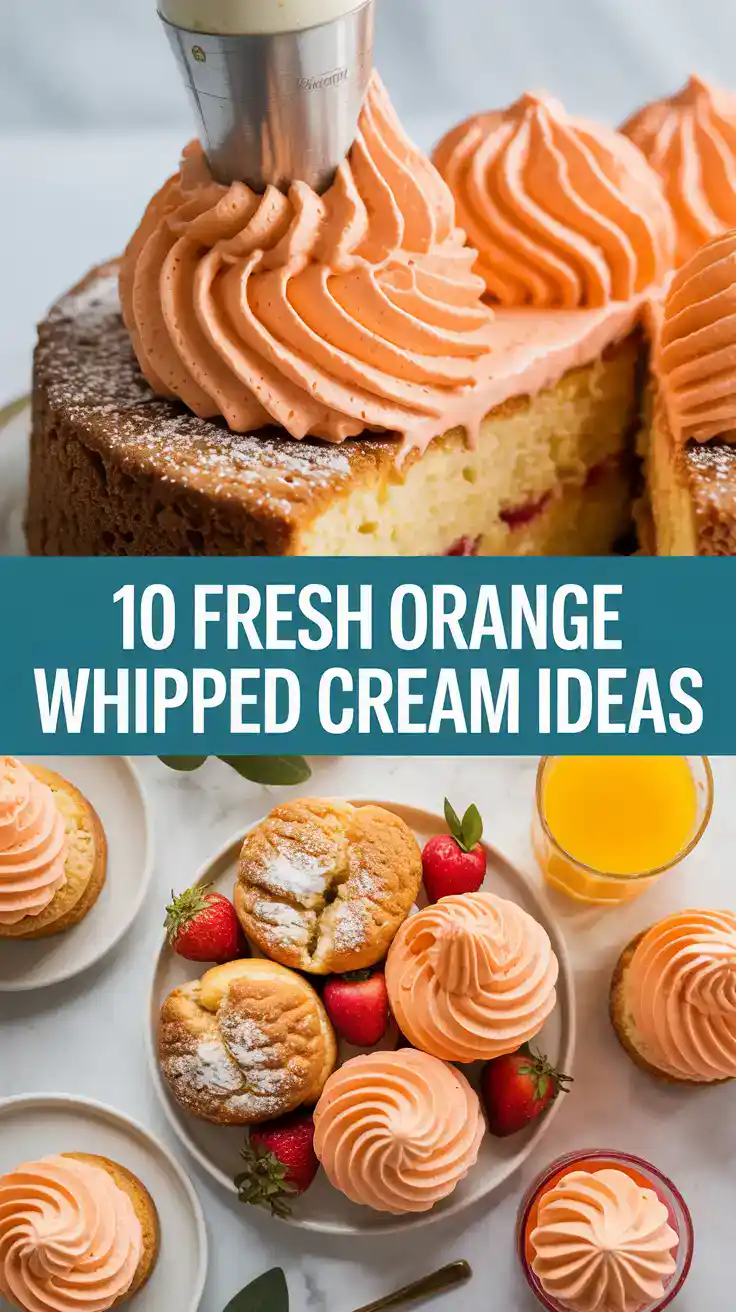 Crave Worthy Orange Whipped Cream Treats
