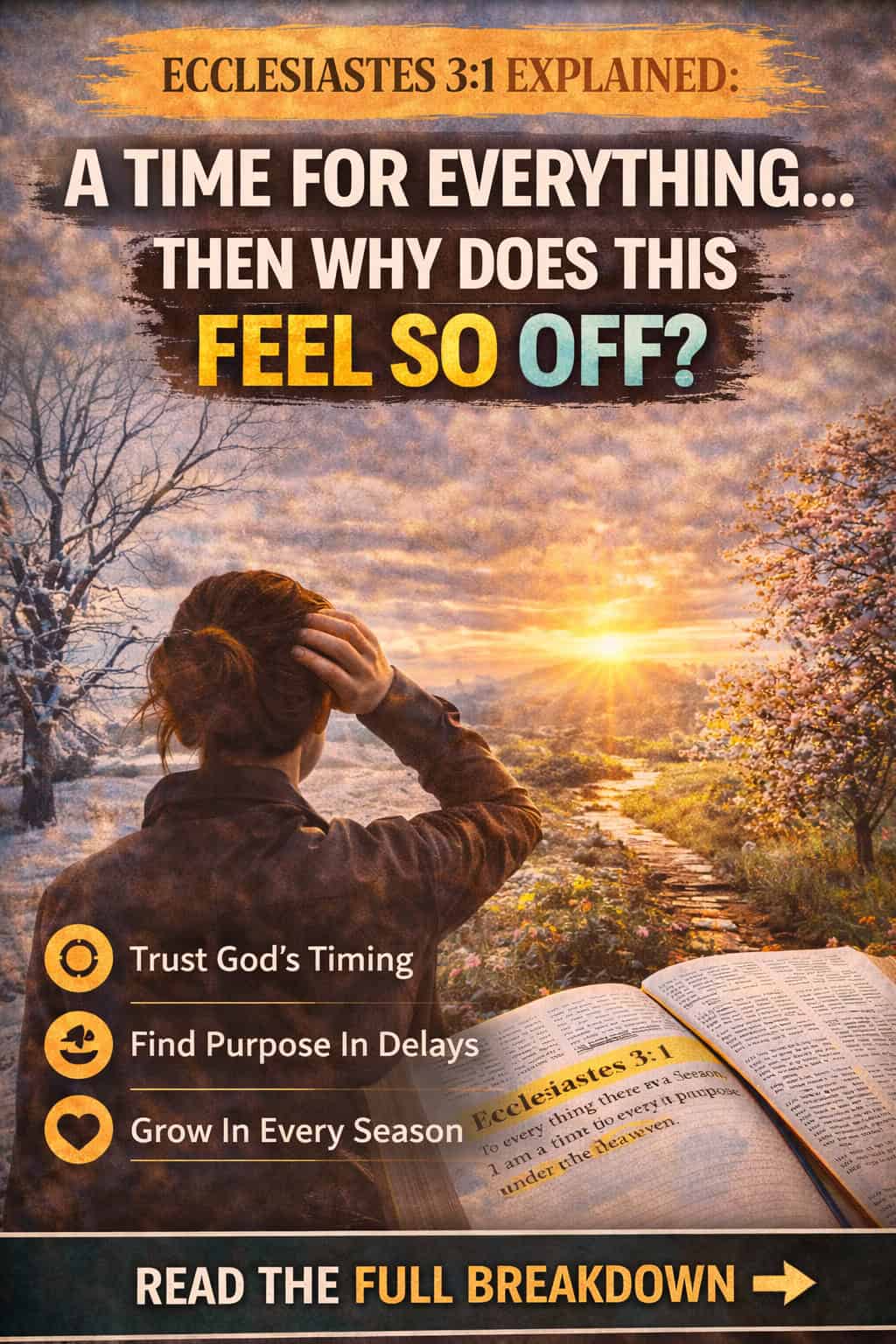 Ecclesiastes 3:1 Breakdown: A Time For Everything… Then Why Does This ...