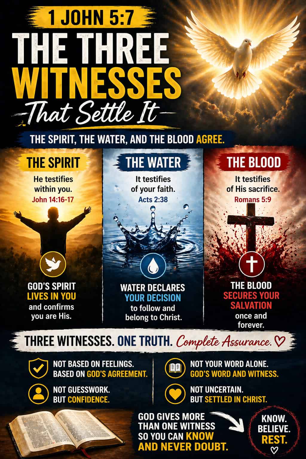 The Spirit, the Water, and the Blood: Agreement That Assures