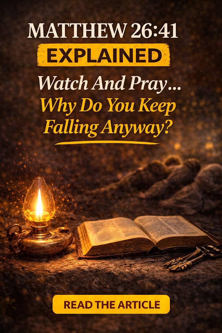 Matthew 26:41 Explained: Watch And Pray… Why Do You Keep Falling Anyway?