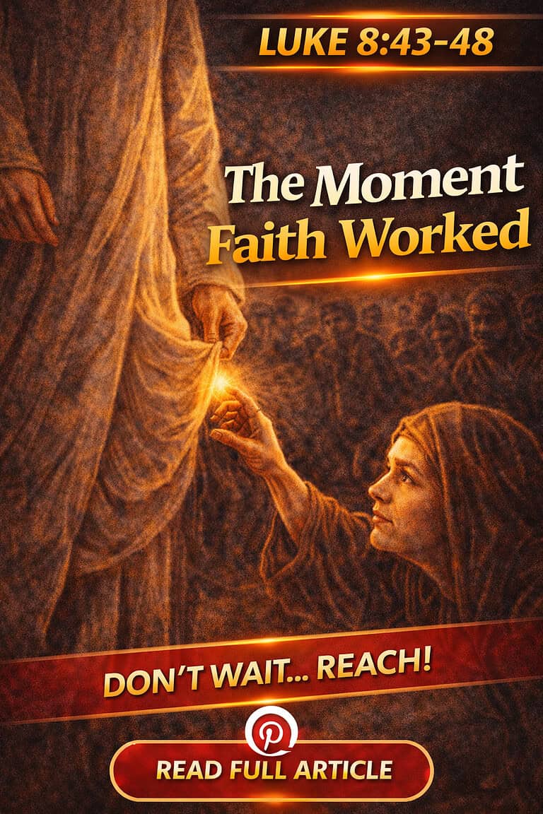 Luke 8:43–48 Explained: Are You Waiting To Be Chosen… Or Will You Reach ...